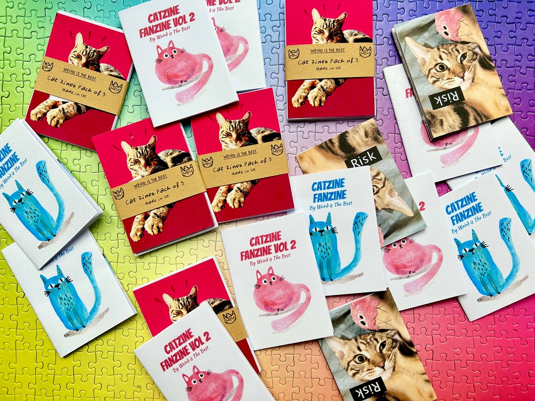 Catzine Fanzine Pack! Zines Full of Cats and Sass, Bundle of Meows - Etsy