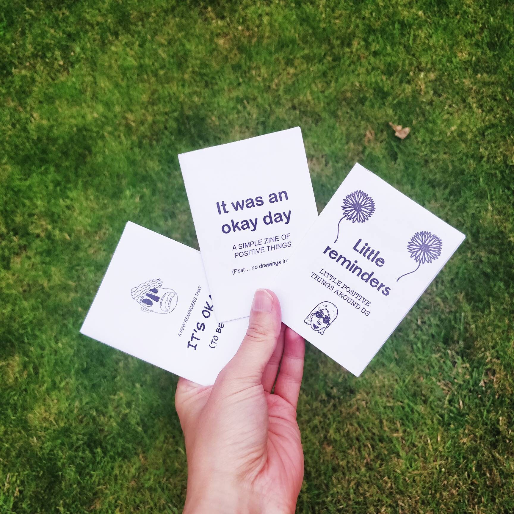 Positive Mental Health Zines A4 Folded. Depression Sadness - Etsy UK