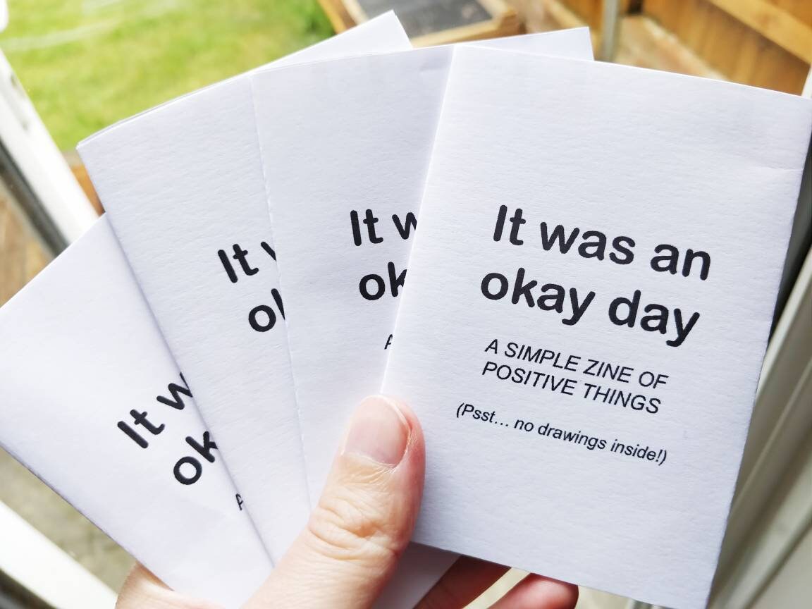 Positive Mental Health Zines A4 Folded. Depression Sadness - Etsy UK