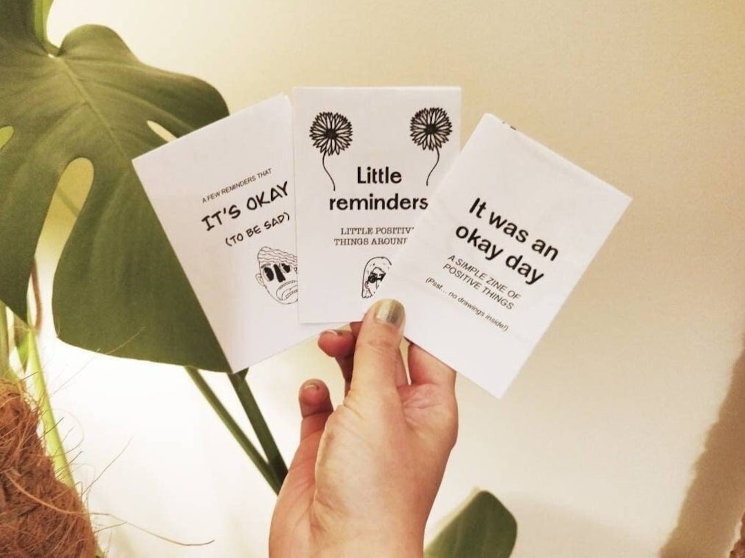 Positive Mental Health Zine Bundle (depression, Sadness, Happiness ...