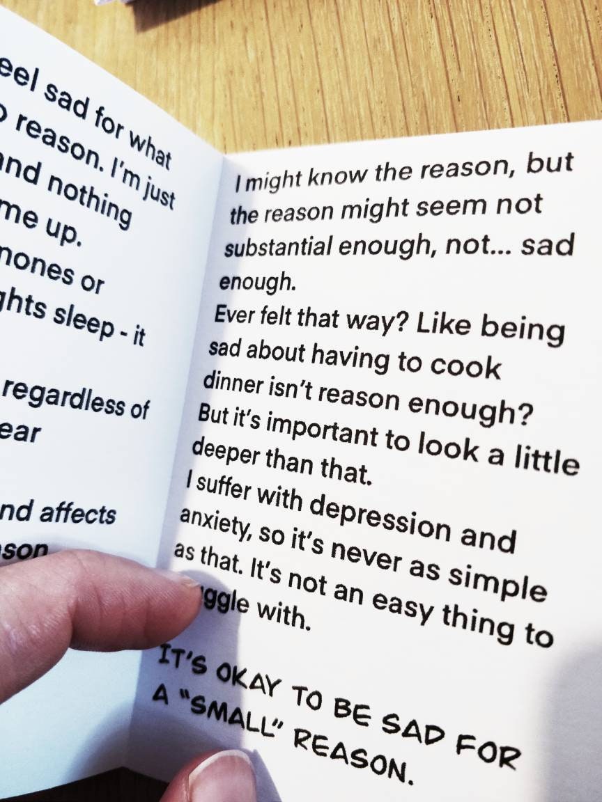 It's OK to Be Sad Zine About Mental Health Depression - Etsy