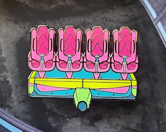 Goliath Six Flags Pin, Roller Coaster Enamel Pin Badge, Bolliger and ...