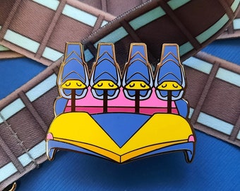 Goliath Six Flags Pin, Roller Coaster Enamel Pin Badge, Bolliger and ...