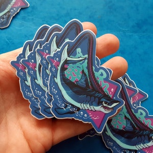 Mako Shark Seaworld Orlando Roller Coaster Stickers for Water Bottles ...