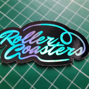 Roller Coaster Stickers for Water Bottles, Theme Park Stickers for ...