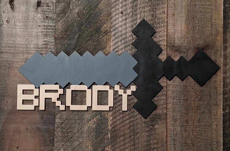 Minecraft Name Sign // Kids Name Sign // Kids Room Sign // | Etsy