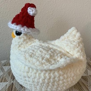 Christmas Santa Chicken Plushie Pattern - Etsy