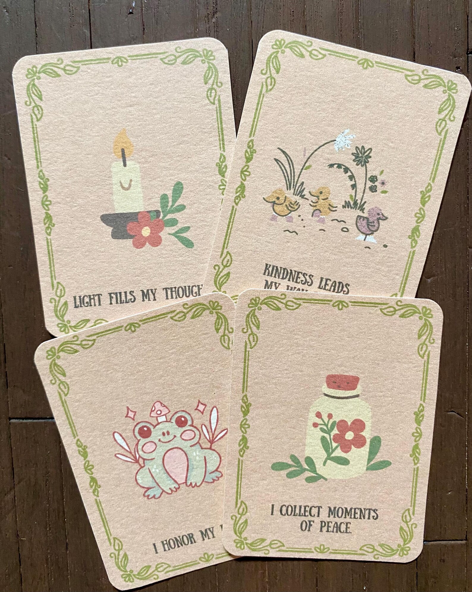 36 Day Cottagecore Affirmation Cards |self Care | DIGITAL PDF DOWNLOAD ...