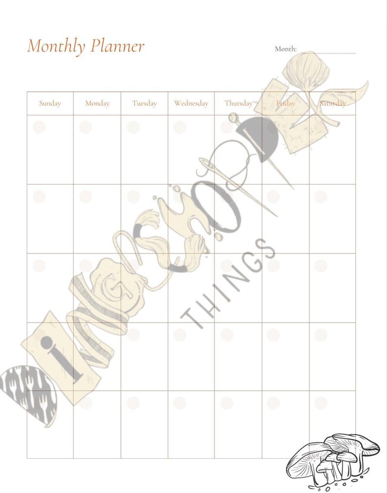 30- Day Daily Planner Printable | Undated Productivity & Goal Tracker ...