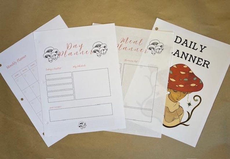 30- Day Daily Planner Printable | Undated Productivity & Goal Tracker ...