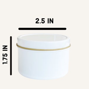 Pack of 6 White Tins for Candle Making 4 OZ - Etsy