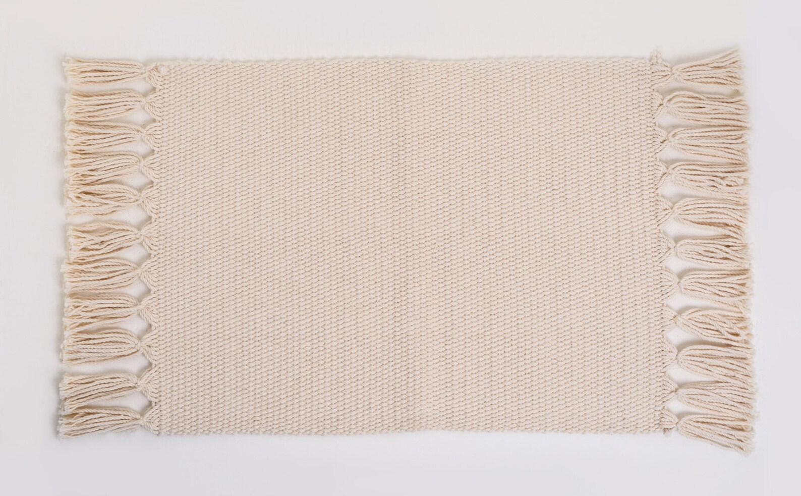 Handmade Cotton Placemats With Tassels Set of 6 Natural - Etsy