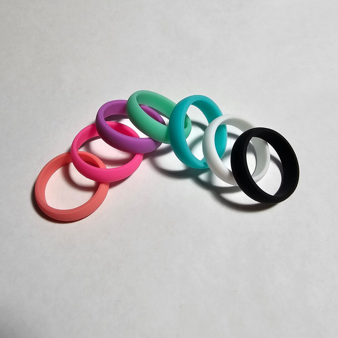 Silicone Rubber Wedding Ring / Band for Men and Women 6mm. - Etsy
