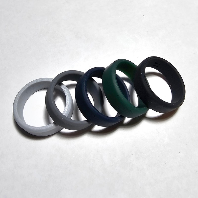 Rubber Wedding Band Rings - Etsy