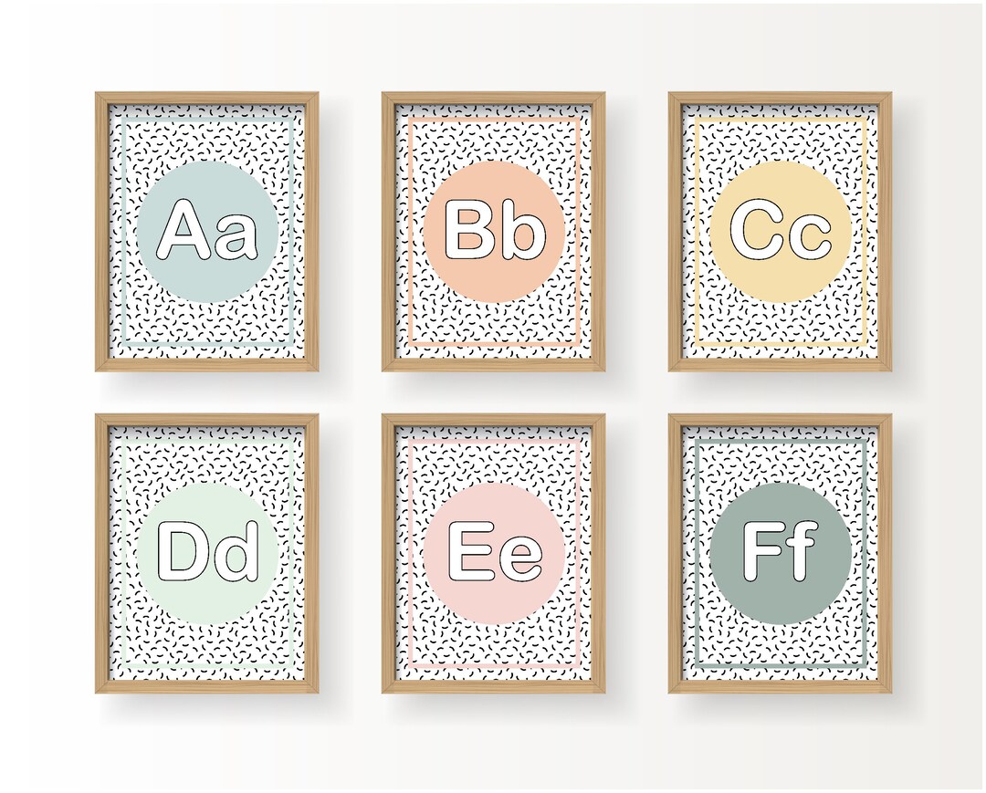 Printable Alphabet Poster Pack | Set of 26 Downloadable Jpgs | ABC ...
