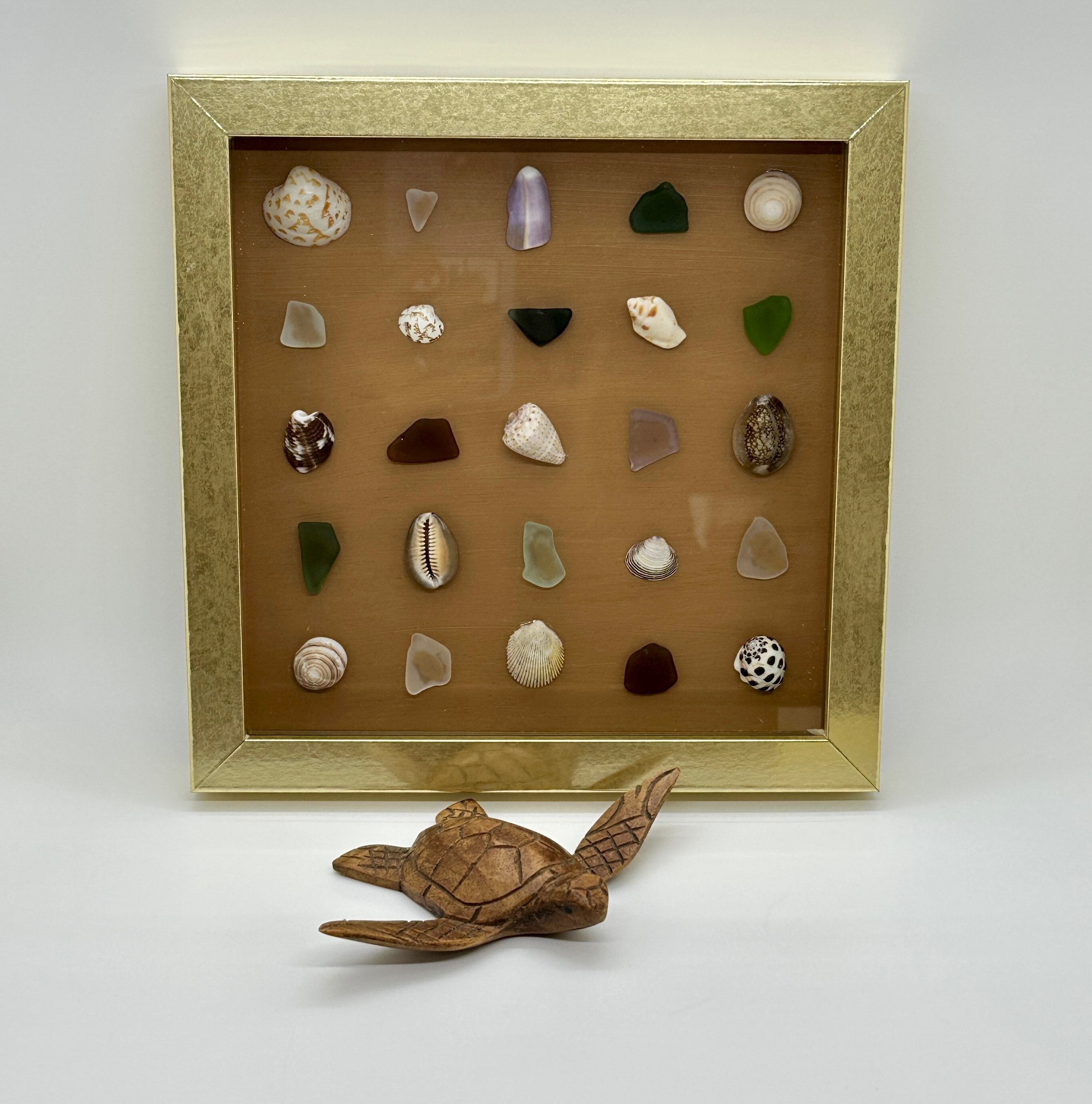 Maui Sea Shell Shadow Box, Sea Glass Shadow Box, Handmade on Maui ...