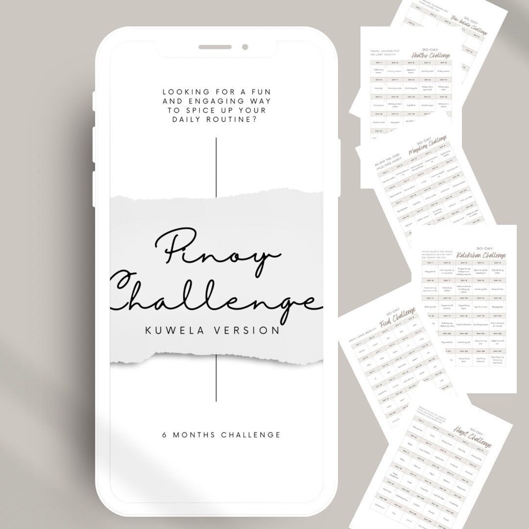 6 Months Funny Filipino 30-day Challenge - Etsy