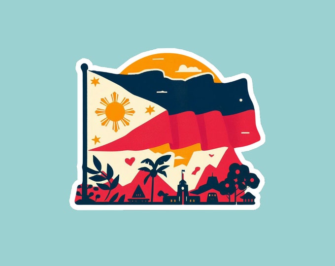 Philippines Flag Sticker - Etsy
