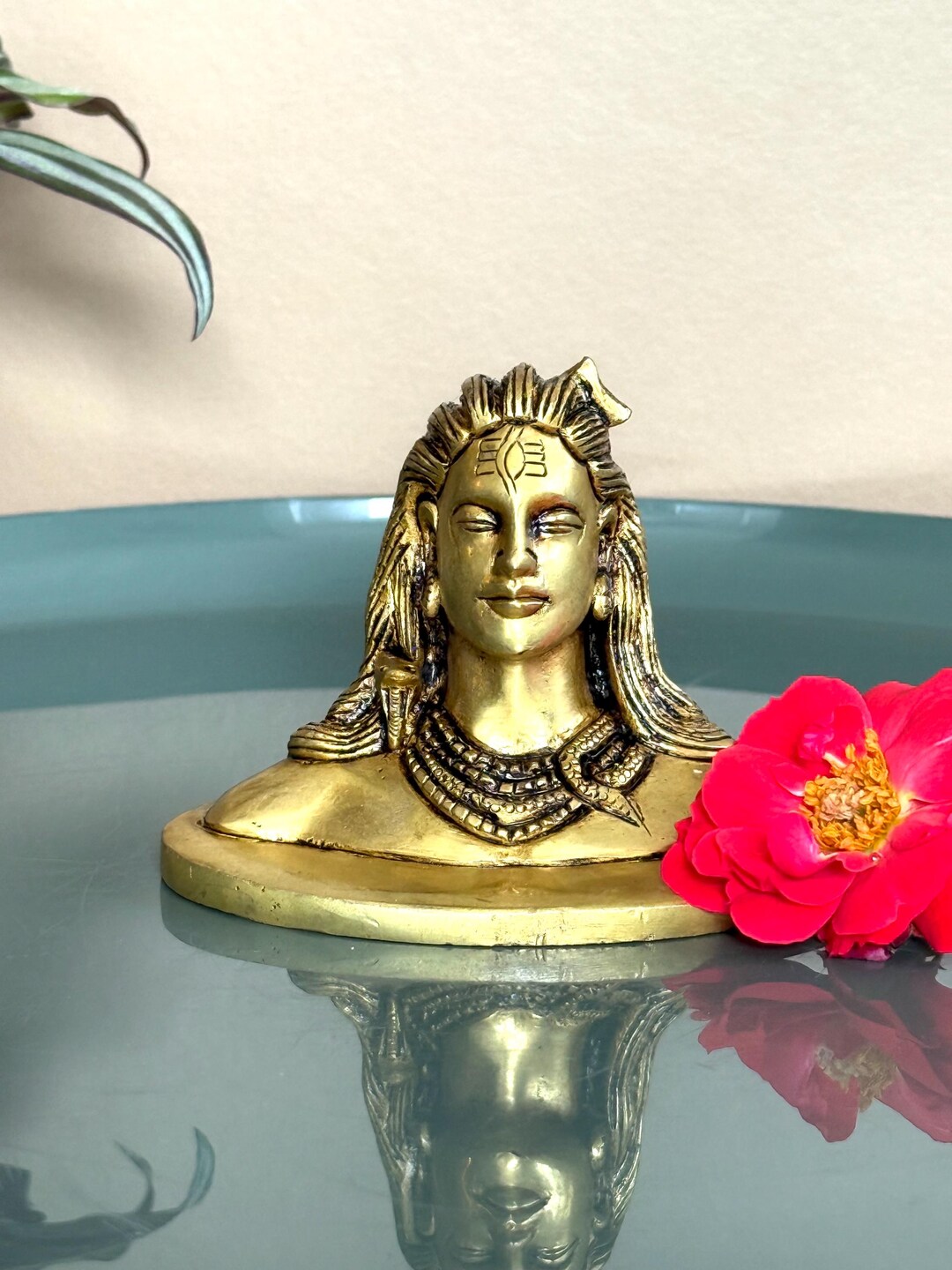Brass Adiyogi Statue for Car Dashboard Adiyogi Shiva Idol for Car ...