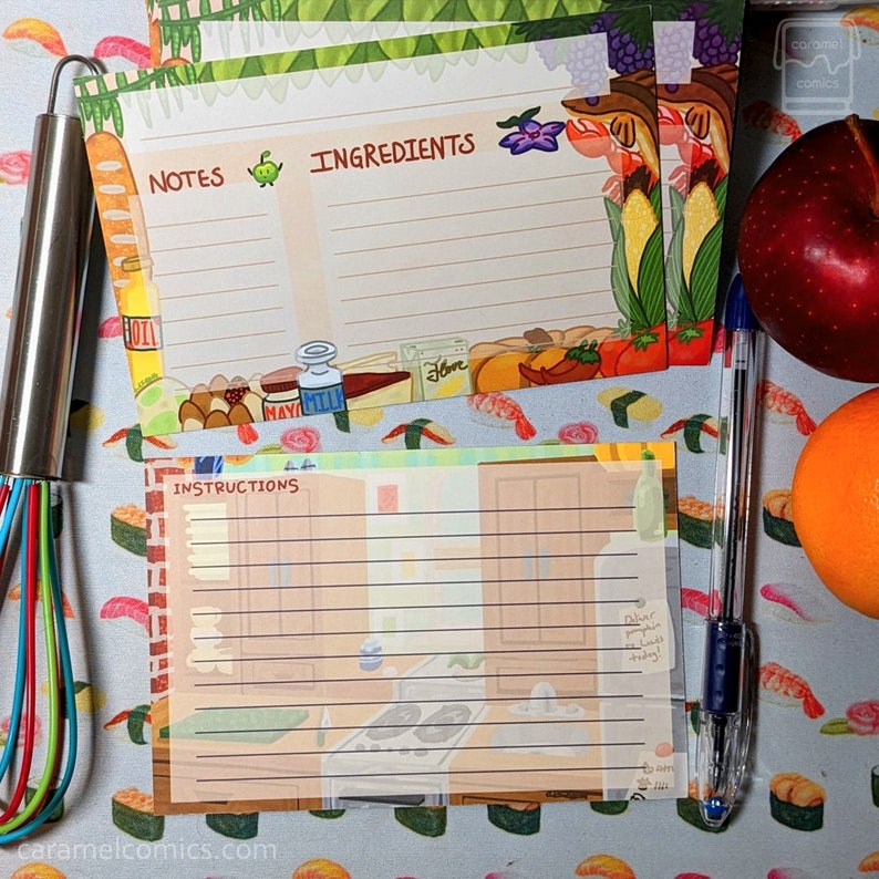 LE Stardew Valley Recipe Cards - Etsy