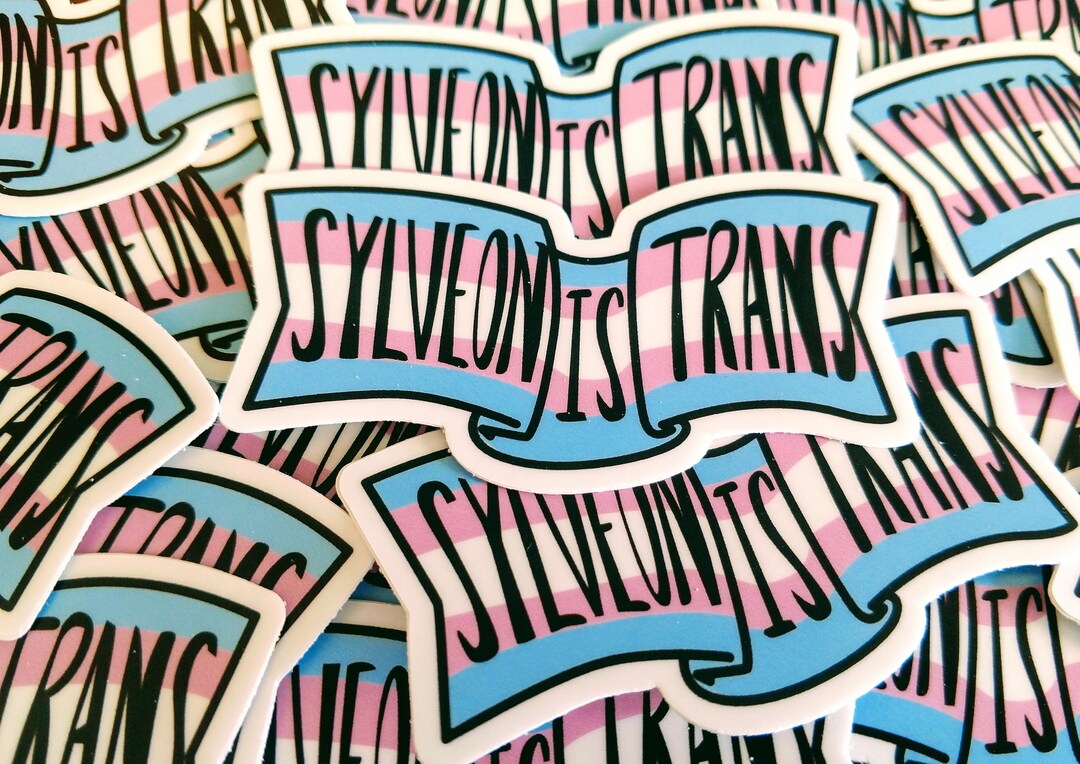 SYLVEON IS TRANS Vinyl Sticker - Etsy