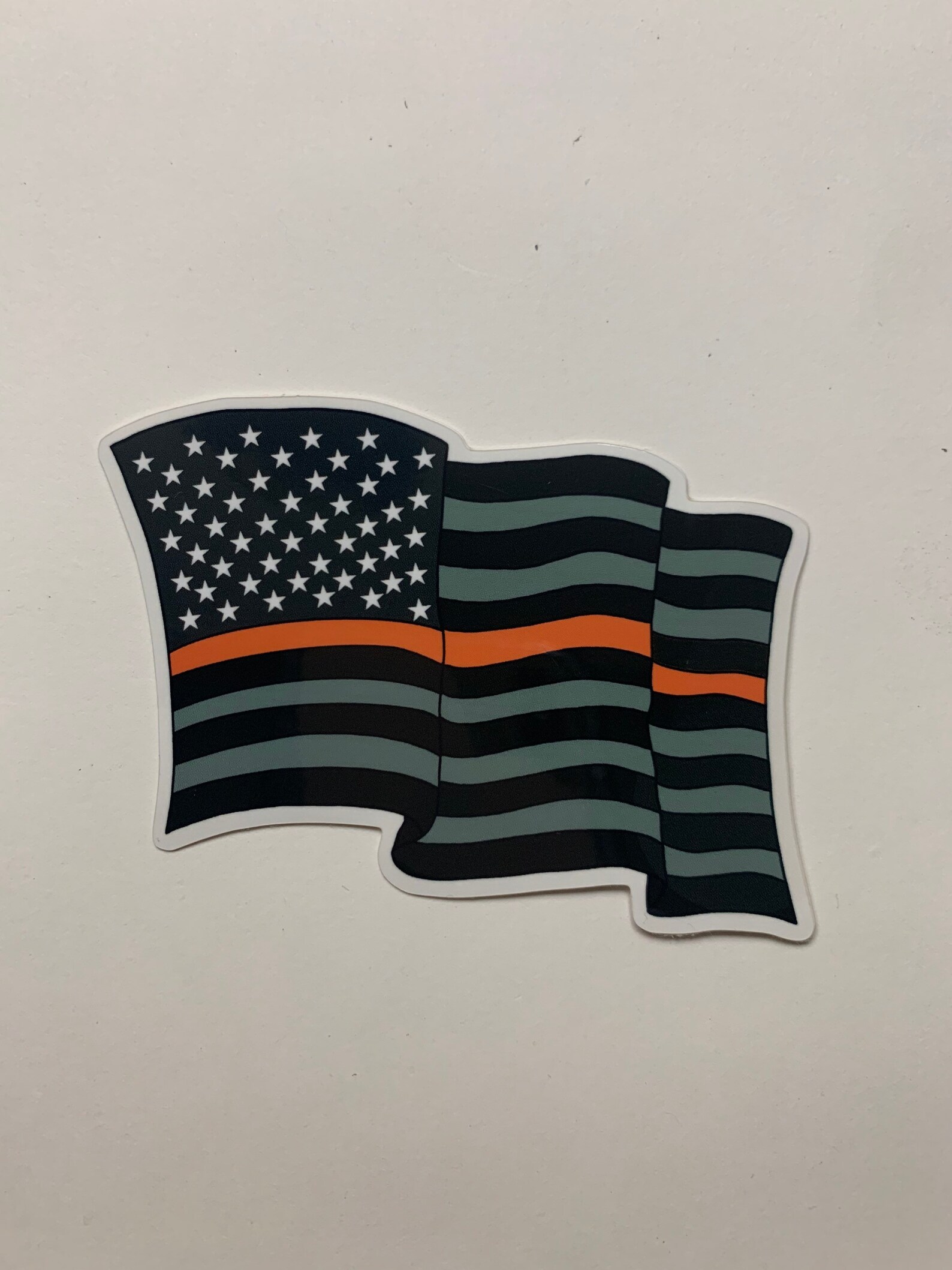 Thin Orange Line Sticker - Etsy