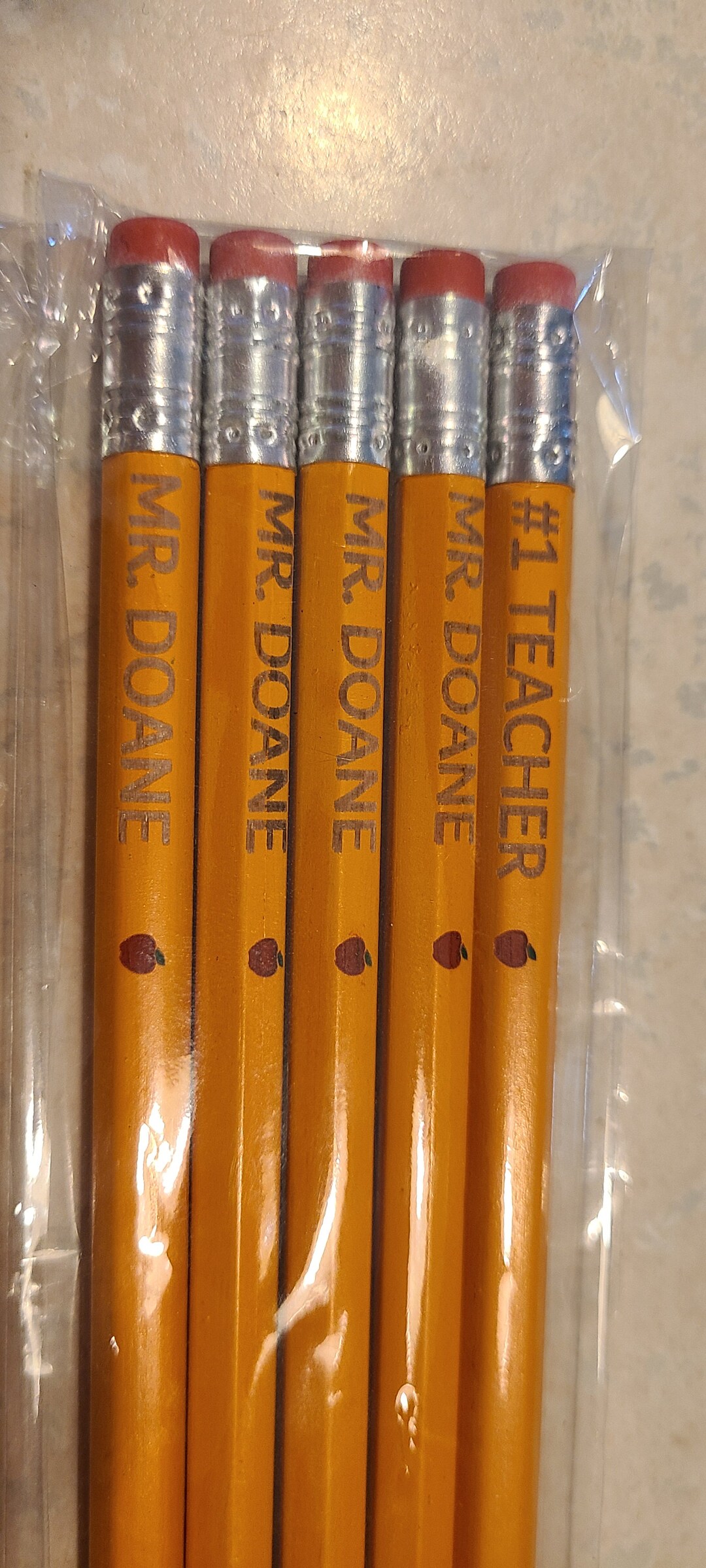 Number 1 Teacher Pencils (custom) - Etsy
