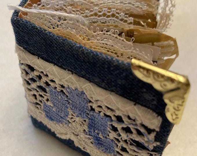 Fairy Size Tiny Junk Journal, Ephemera Filled Miniature, Artful, Lacy ...