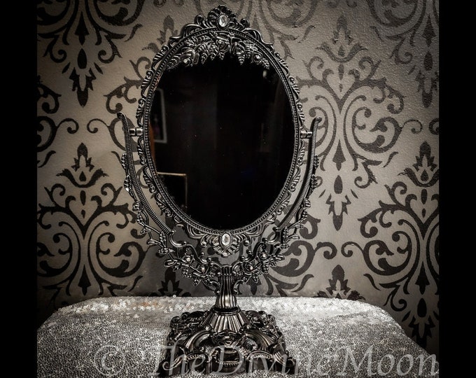 Antique Vintage Scrying Mirror - Fortune Telling - Psychic - Divination ...