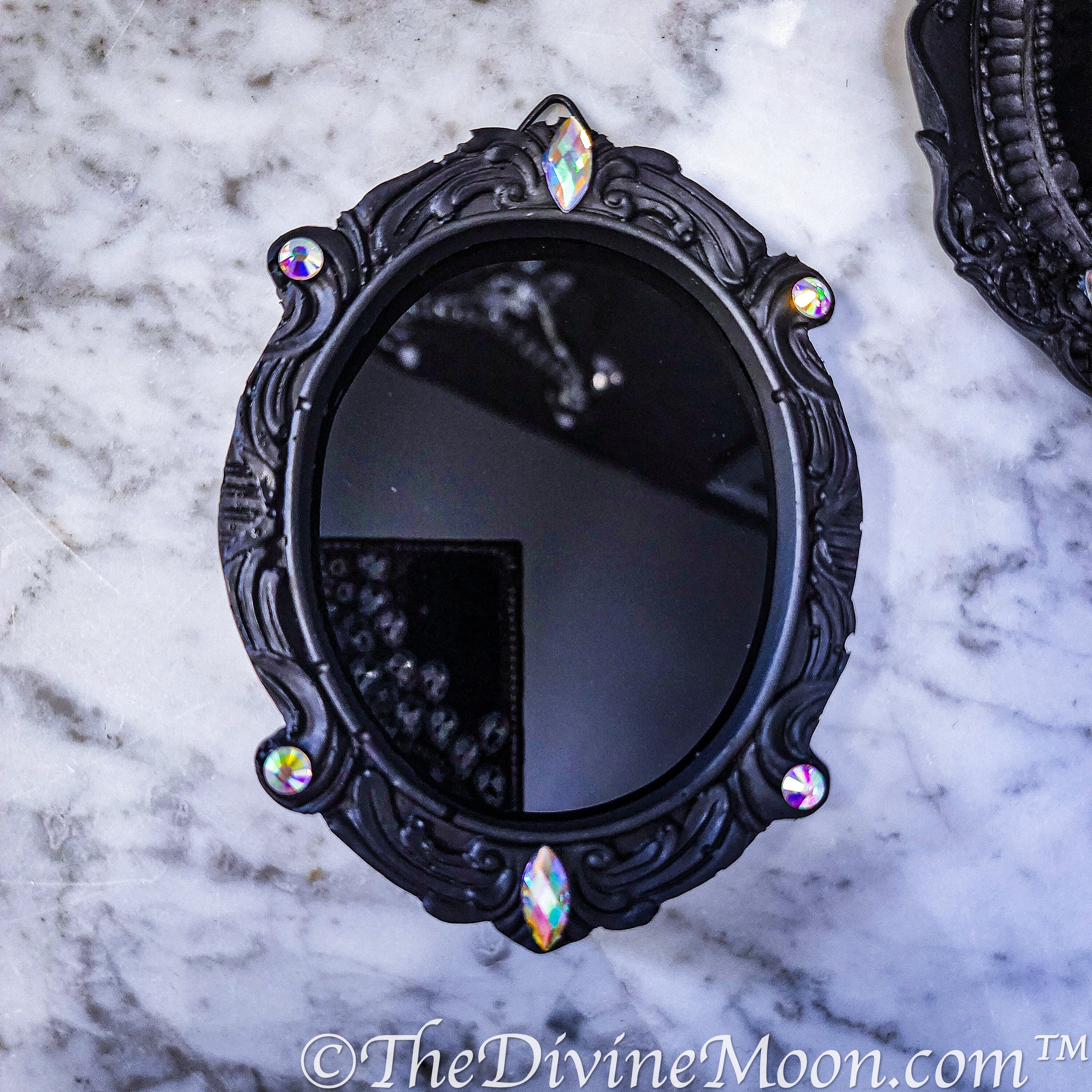 Antique Vintage Scrying Mirror - Fortune Telling - Psychic - Divination ...
