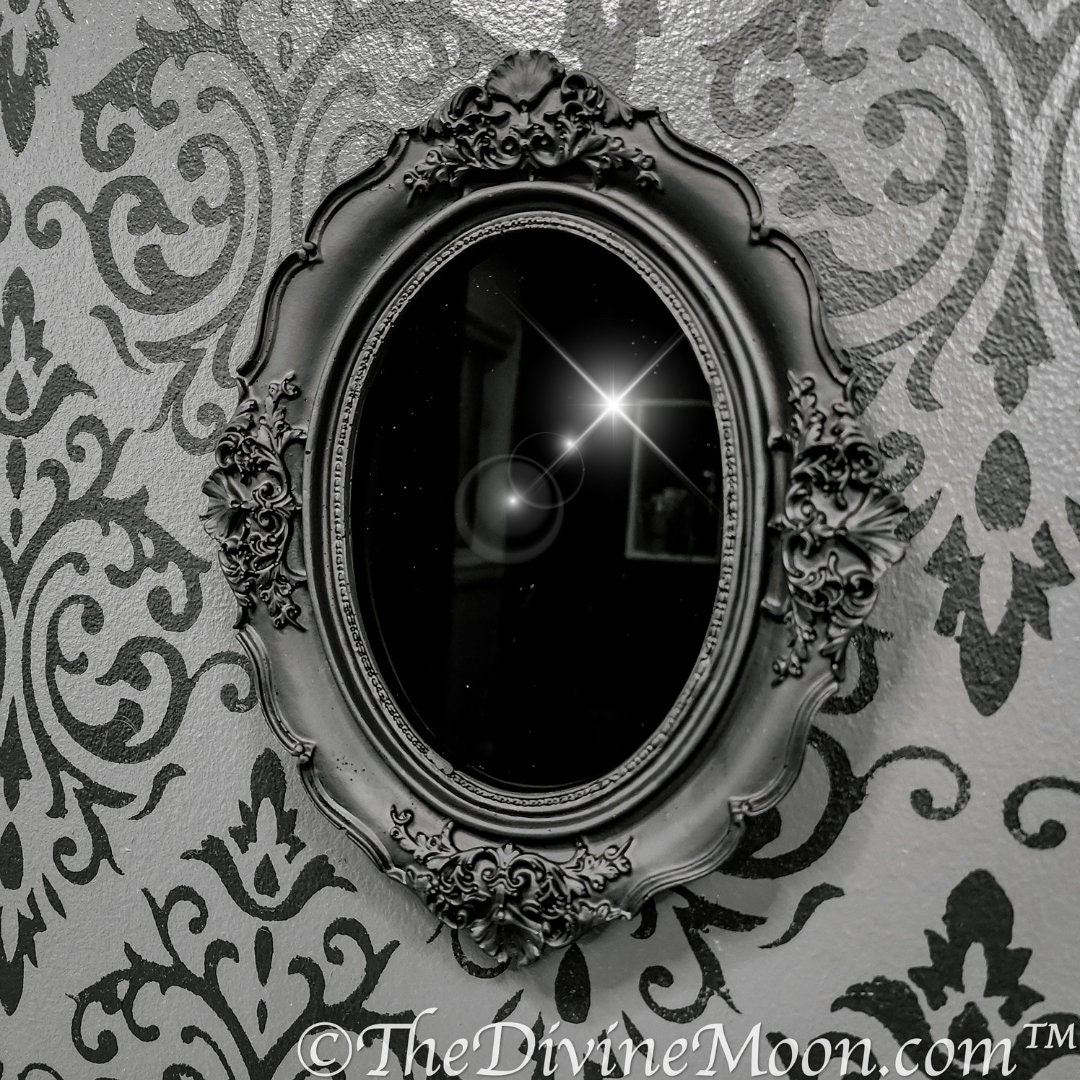 Antique Vintage Scrying Mirror - Fortune Telling - Psychic - Divination ...