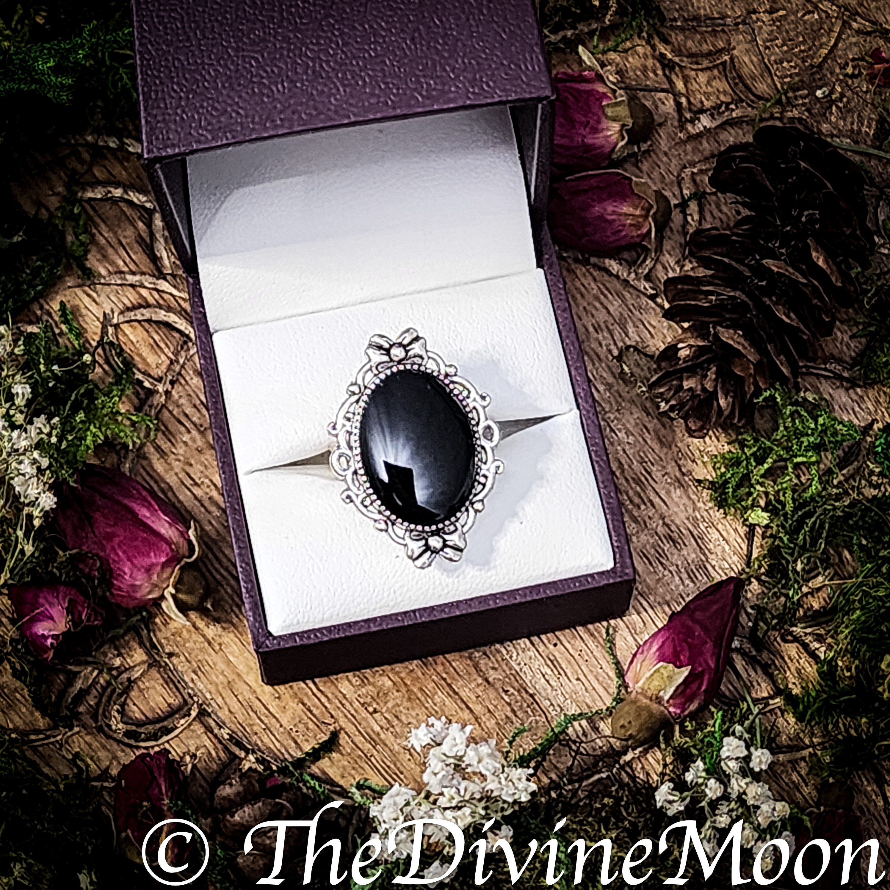 Antique Vintage Scrying Mirror Rings - Fortune Telling - Psychic ...
