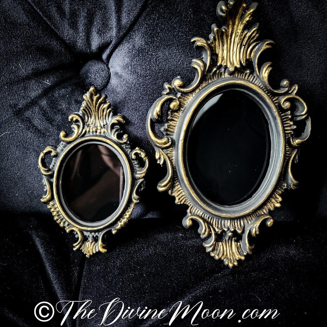 Antique Vintage Scrying Mirror - Fortune Telling - Psychic - Divination ...