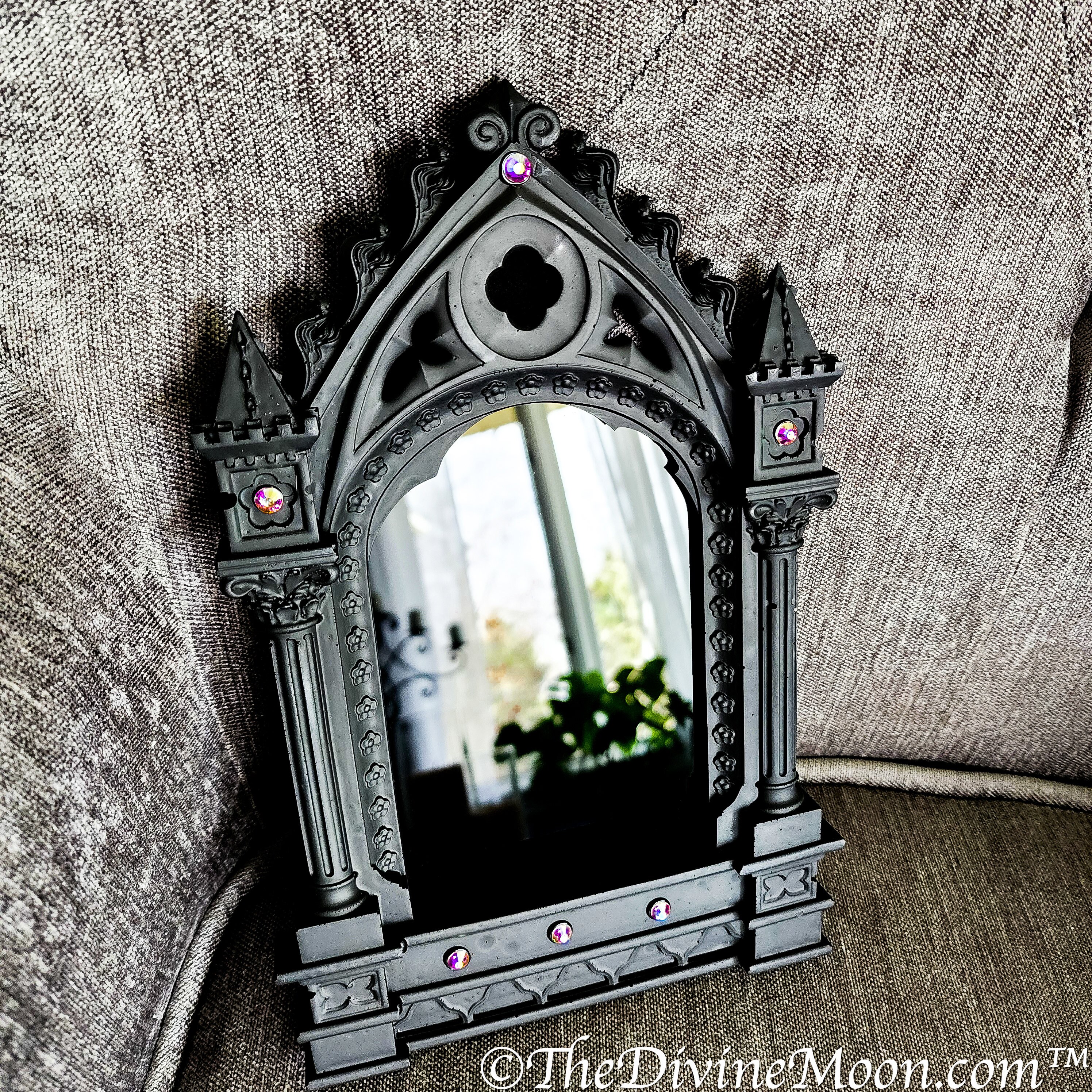 Gothic Vintage Style Scrying Mirror, Fortune Telling, Psychic, Scrying ...