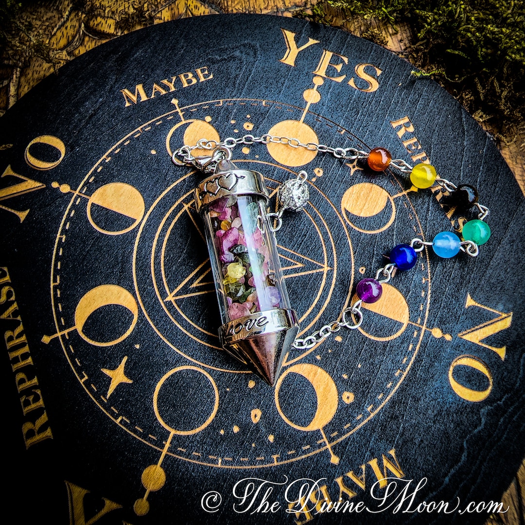 Crystal Charka Pendulum Dowsing - Divine Connection Tools - Pendulum ...