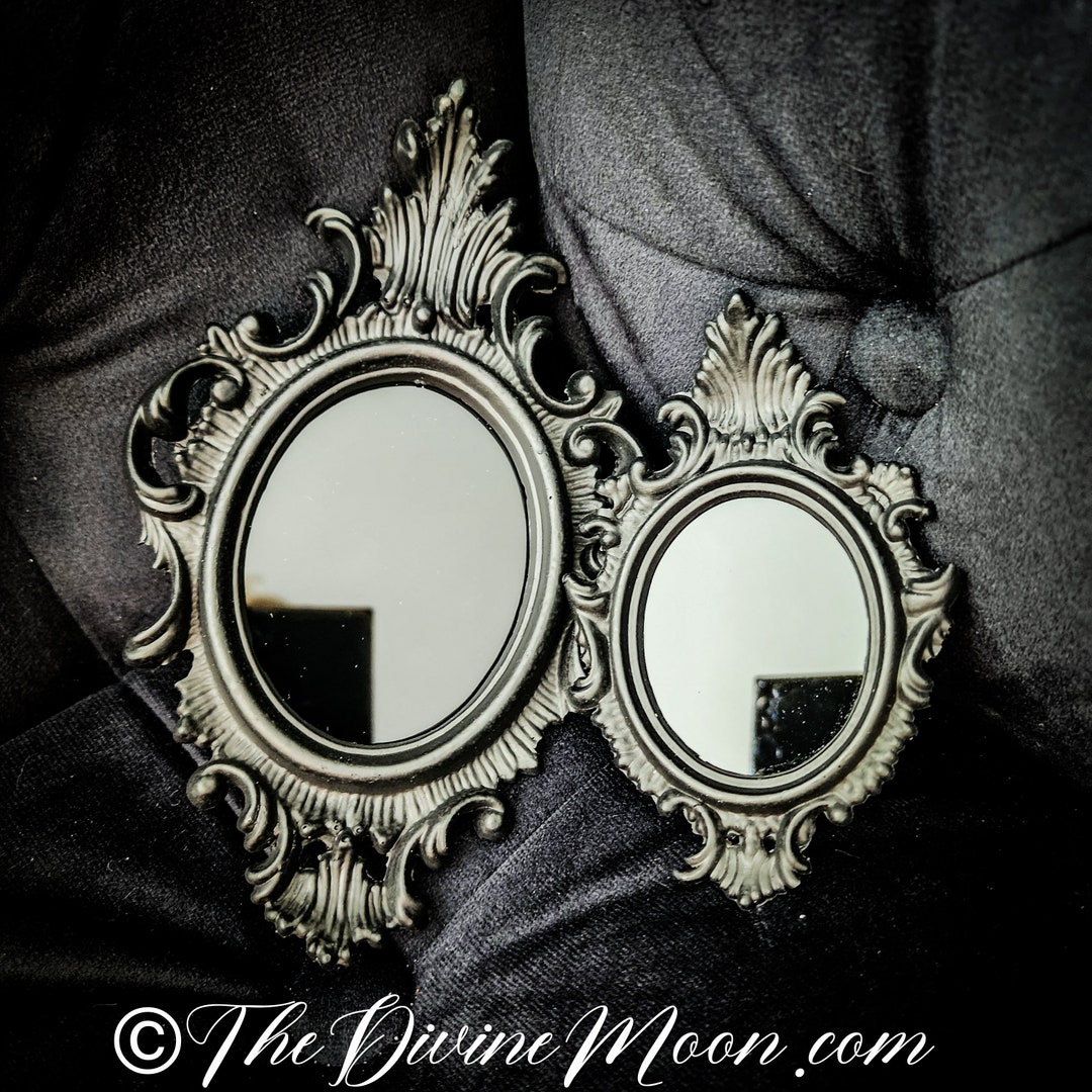 Antique Vintage Scrying Mirror - Fortune Telling - Psychic - Divination ...