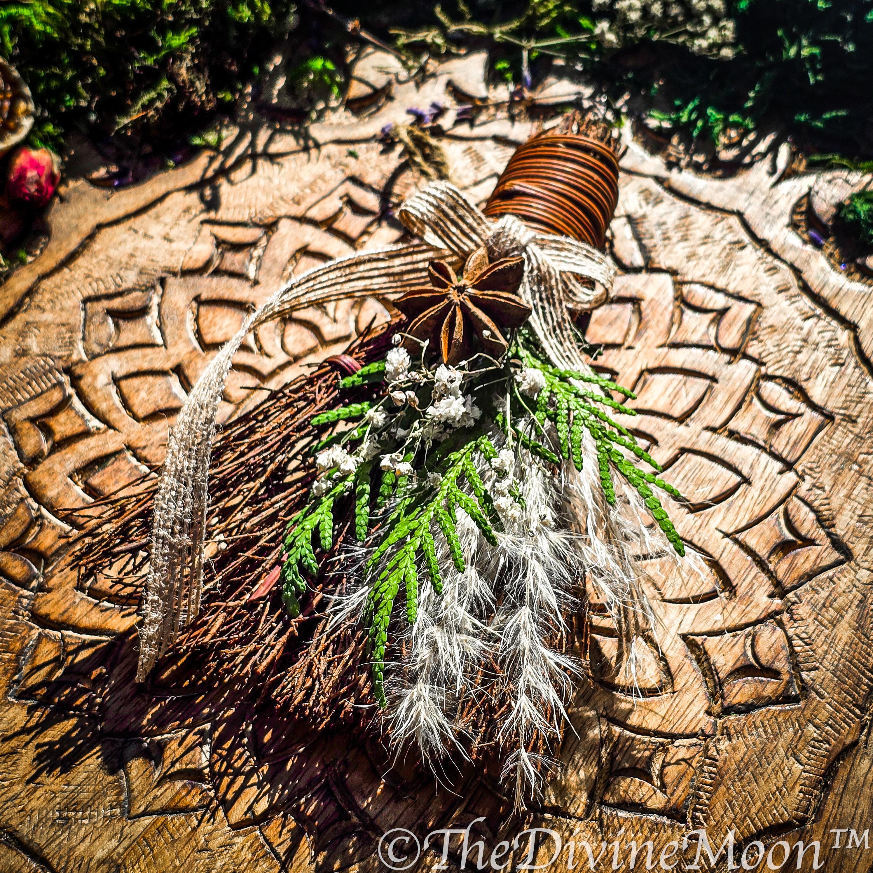 Yule Mini Besom Broom – Witchy Christmas & Winter Solstice Decor, Pagan ...