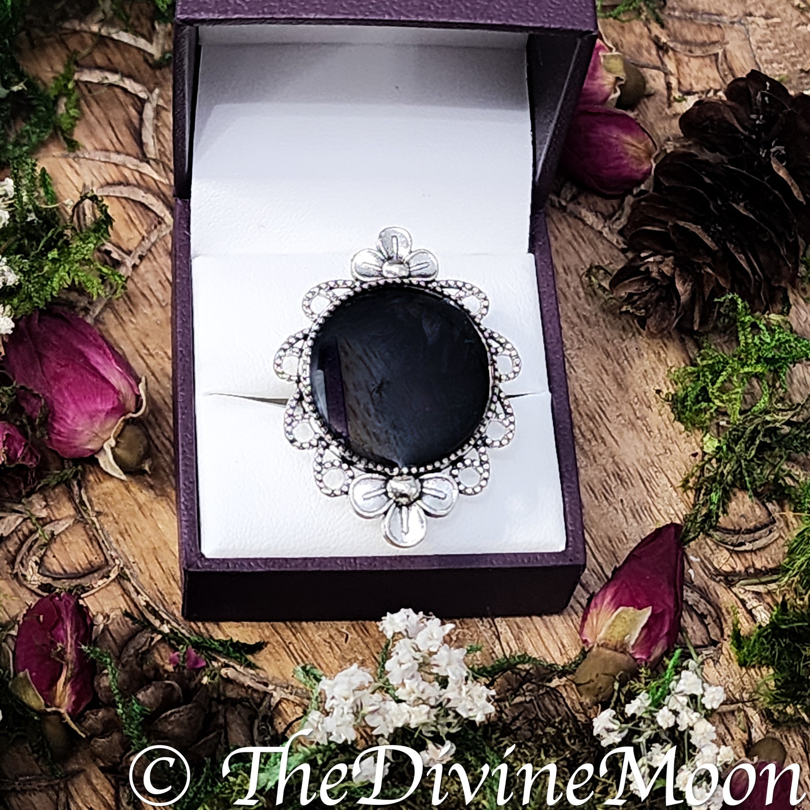 Antique Vintage Scrying Mirror Rings - Fortune Telling - Psychic ...
