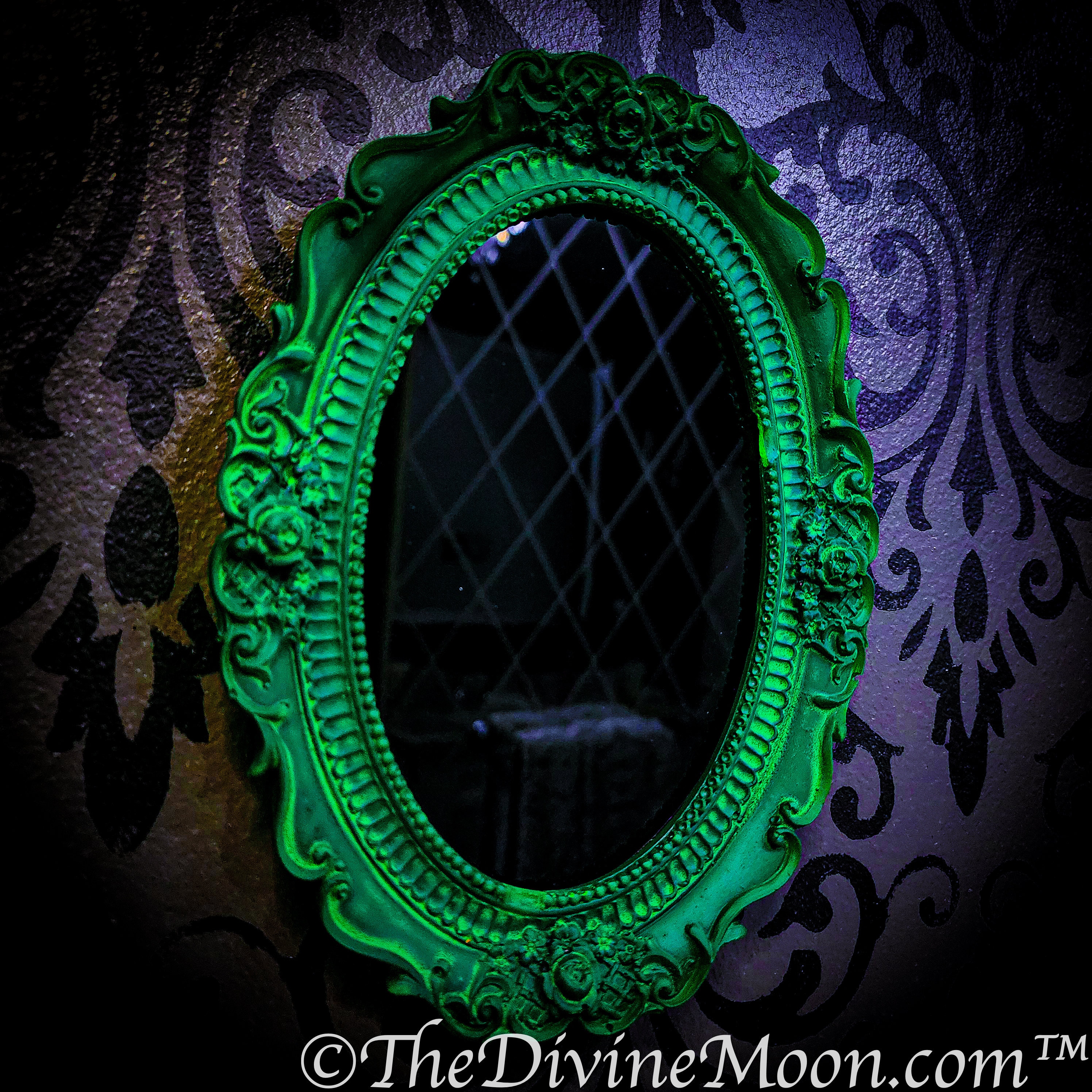 Antique Vintage Scrying Mirror - Fortune Telling - Psychic - Divination ...