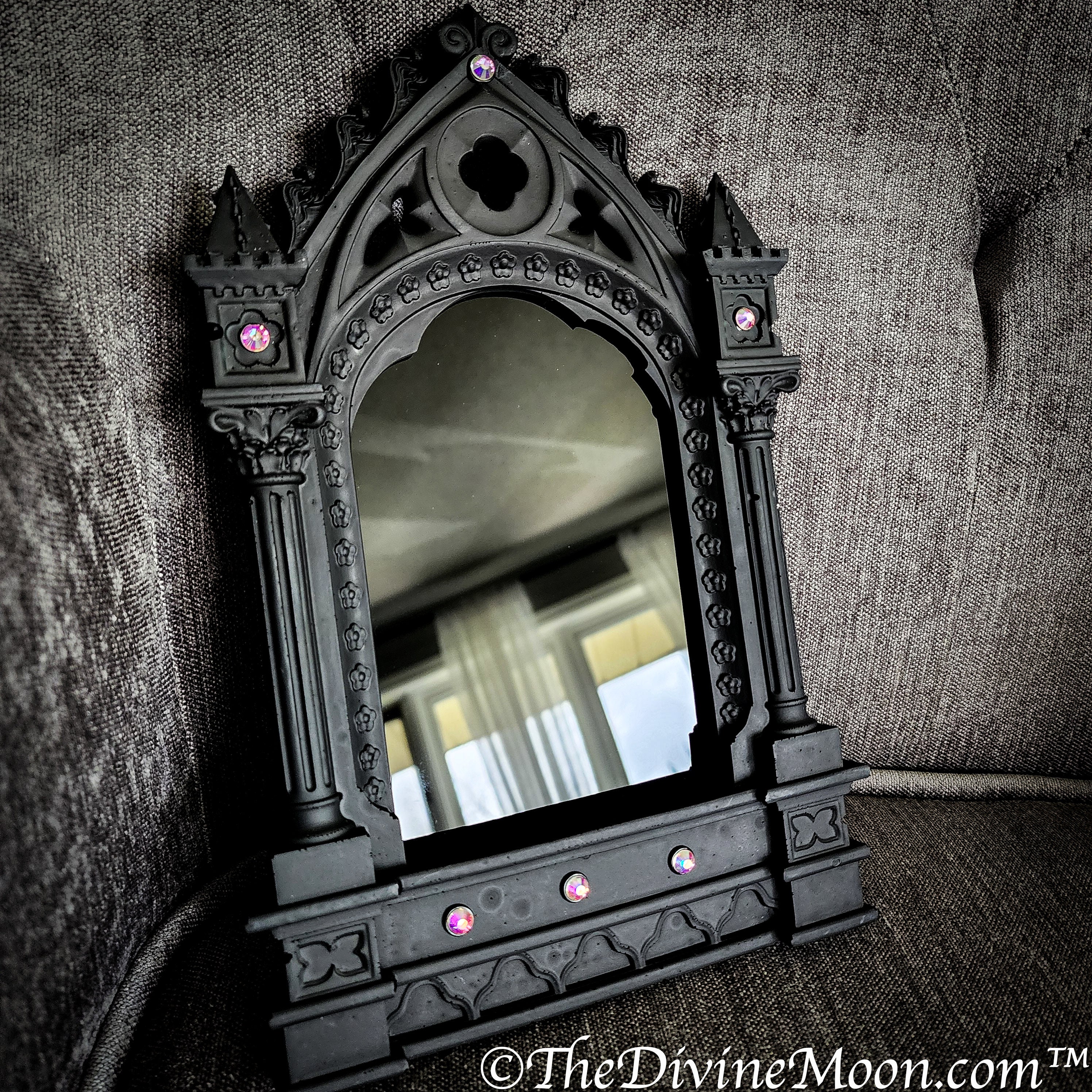 Gothic Vintage Style Scrying Mirror, Fortune Telling, Psychic, Scrying ...