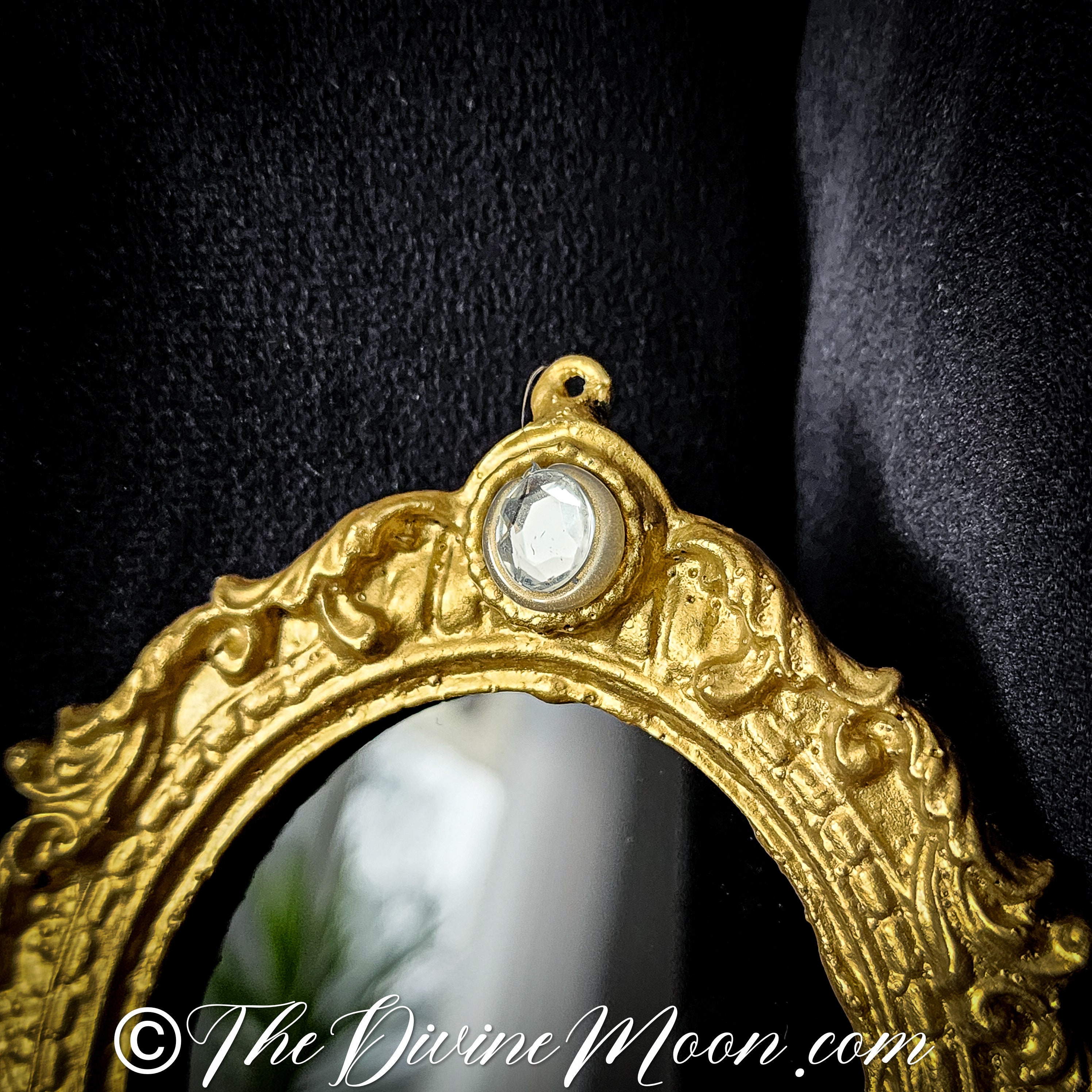 Antique Vintage Scrying Mirror - Fortune Telling - Psychic - Divination ...