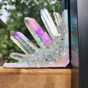 Aura Quartz Crystal Cluster for Corner Way, Crystal Corner, Doorway ...