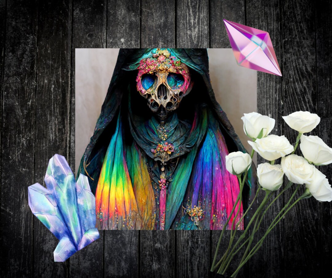 Grim Reaper Art Print by the Divine Moon - Iridescent - Digital Art ...