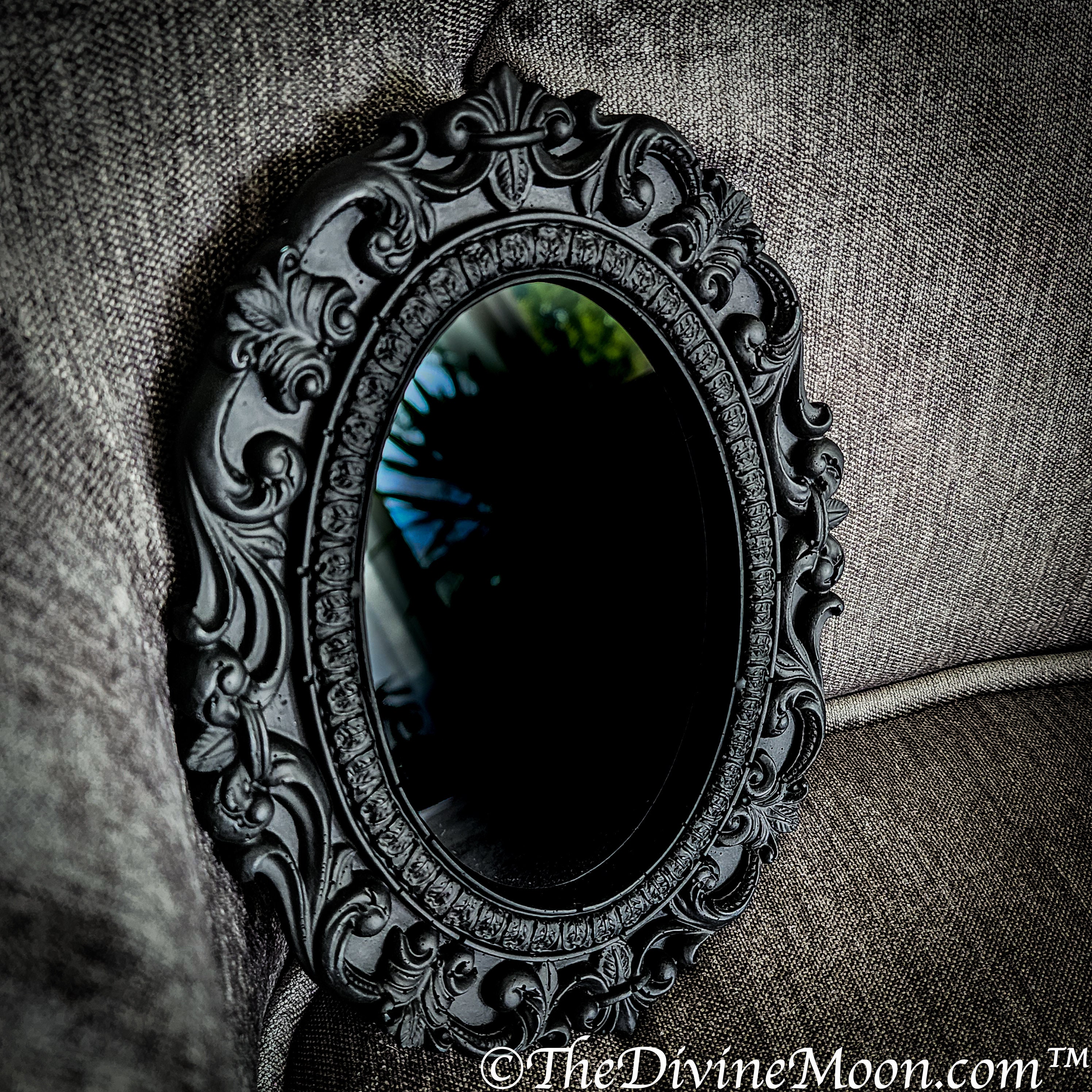 Antique Vintage Scrying Mirror - Fortune Telling - Psychic - Divination ...