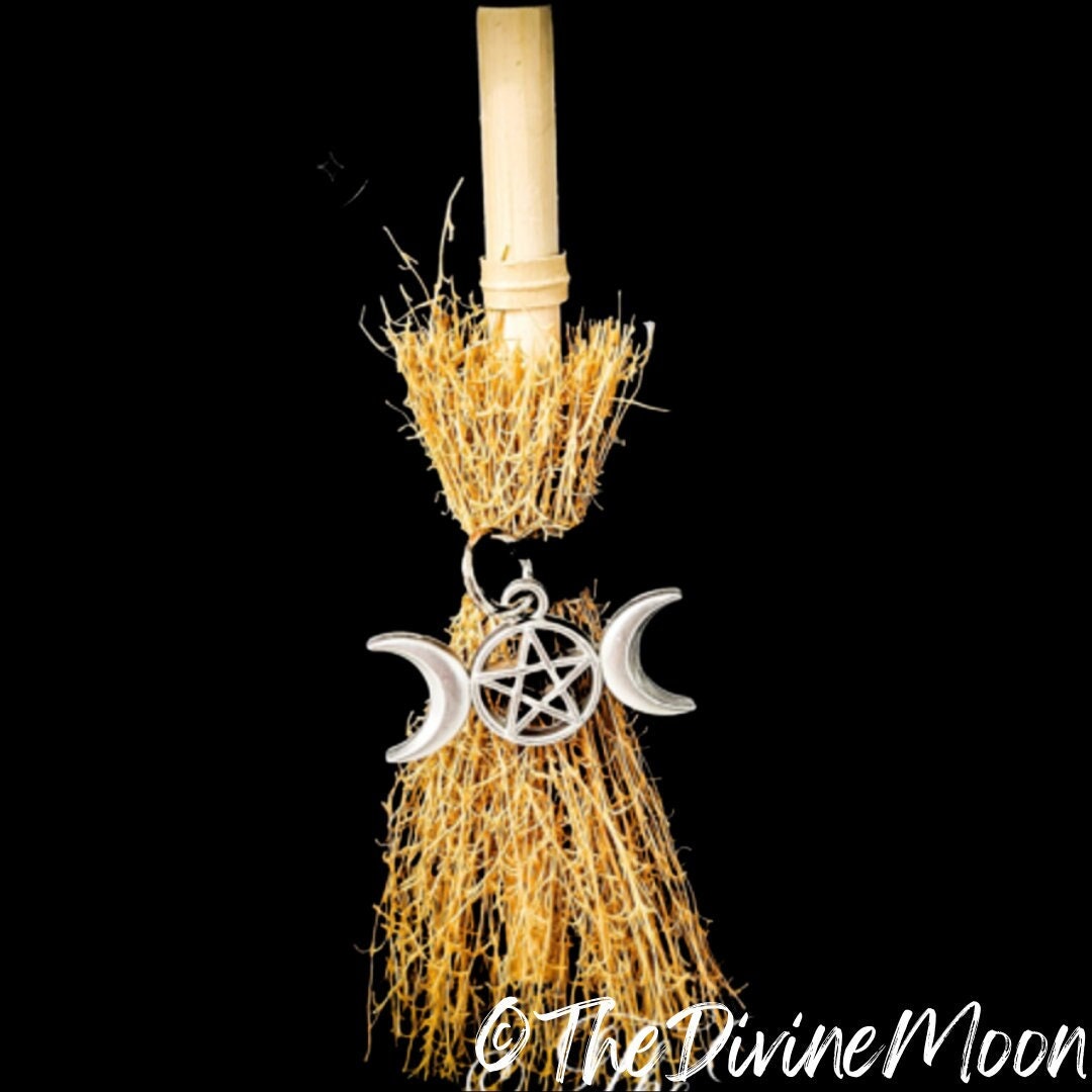 Mini Crystal Altar Cinnamon Witch Broom / Besom, Protection, Warding ...