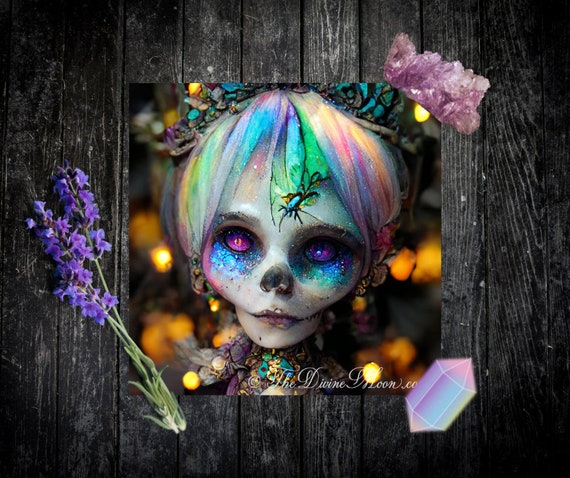 Dark Little Fairy Art Prints by the Divine Moon Iridescent - Etsy