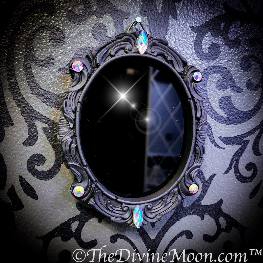 Antique Vintage Scrying Mirror - Fortune Telling - Psychic - Divination ...