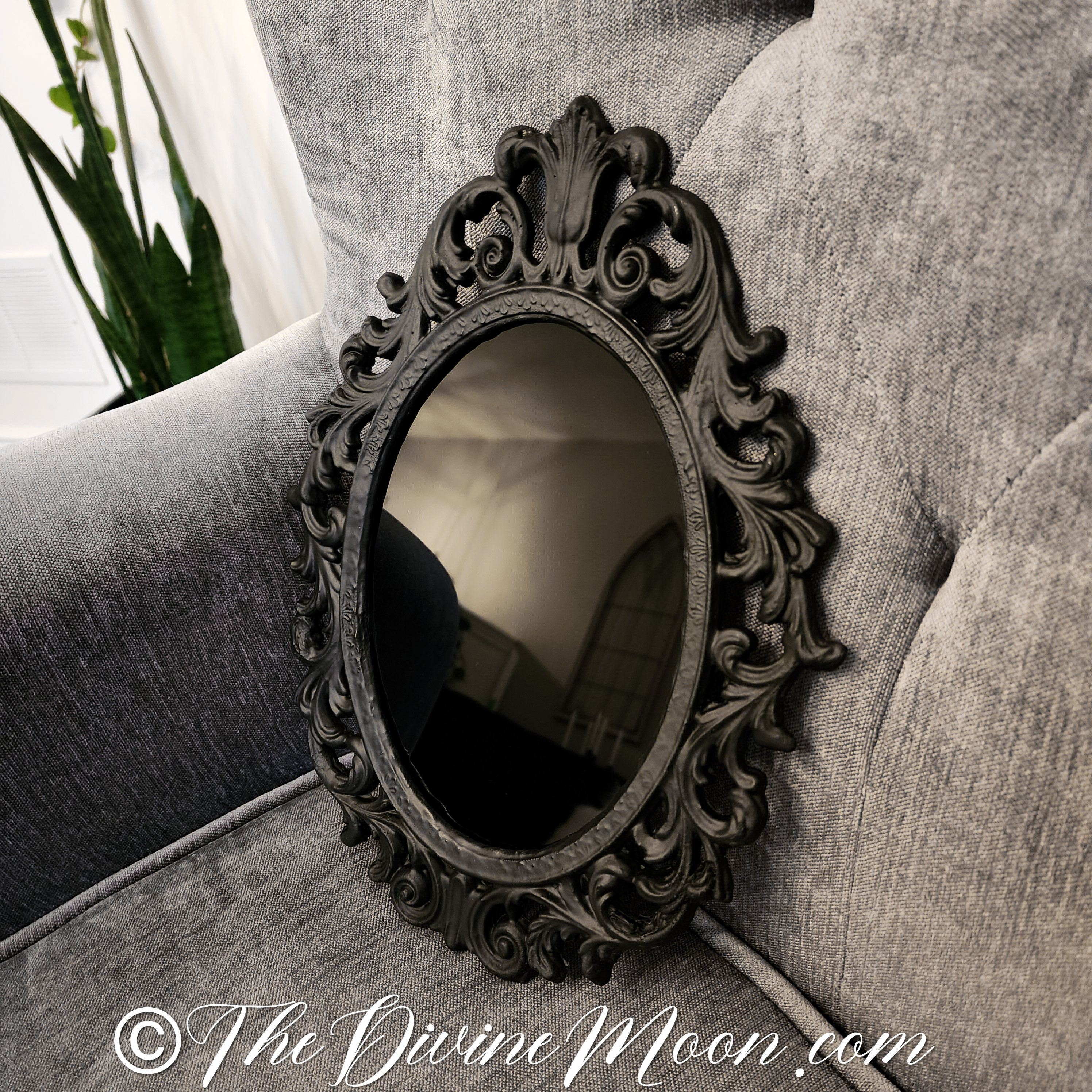 Large Vintage Style Scrying Mirror - Fortune Telling - Psychic ...