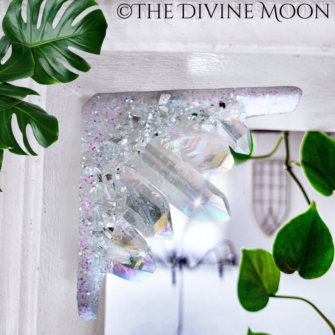 Aura Quartz Crystal Cluster for Corner Way, Crystal Corner, Doorway ...