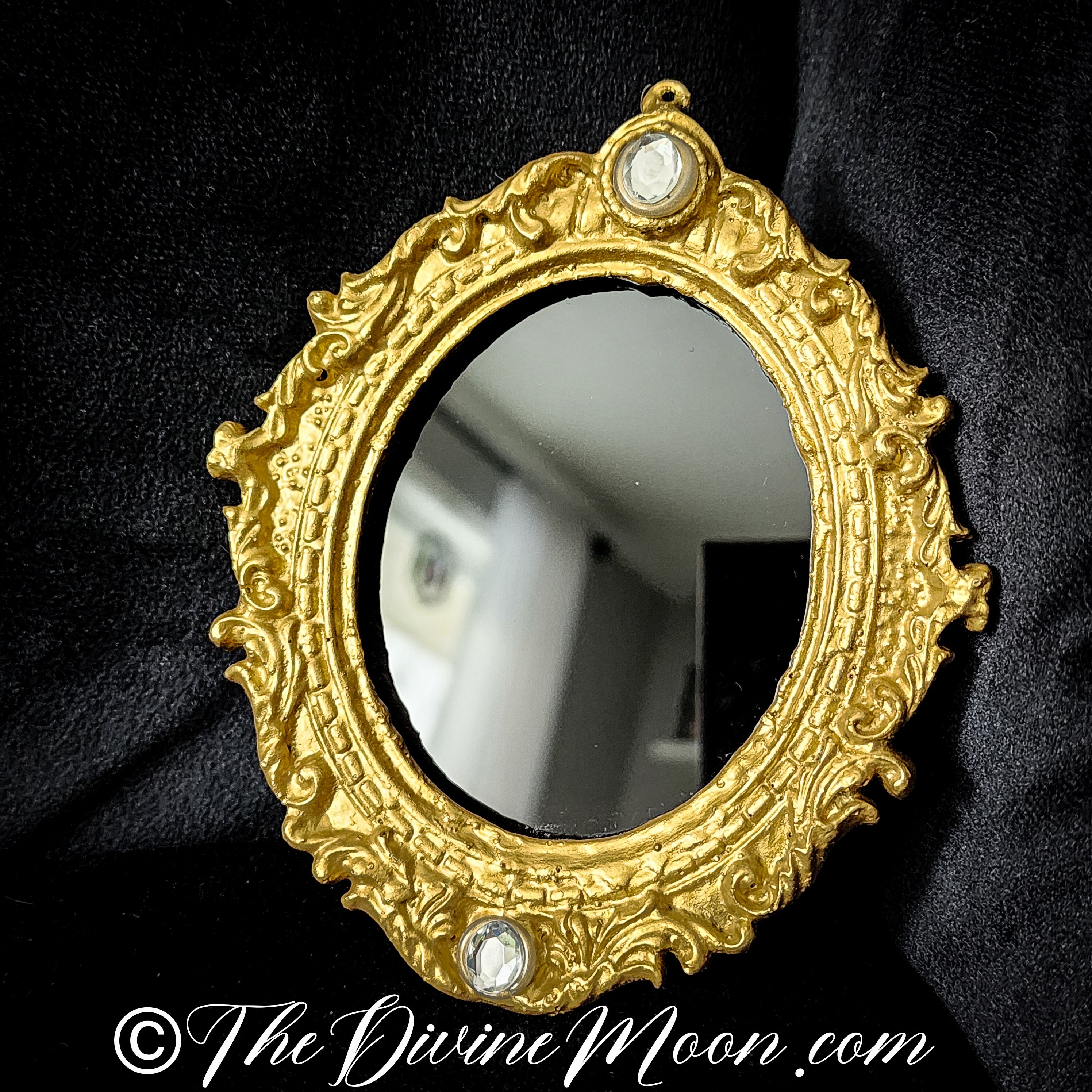 Antique Vintage Scrying Mirror - Fortune Telling - Psychic - Divination ...
